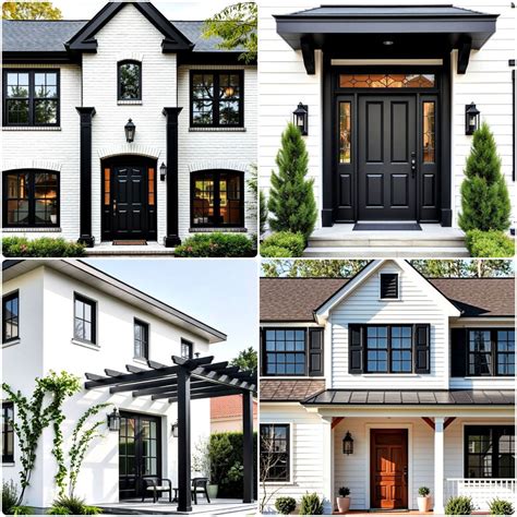 Discover 30 Single Story White House Black Trim Designs