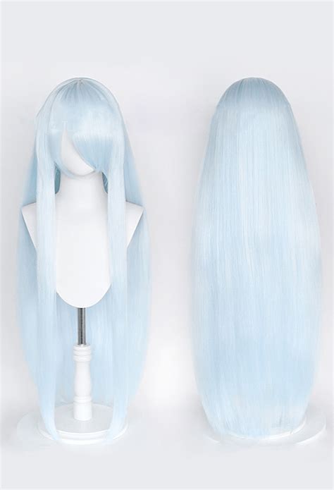 Multicolor Optional Cosplay Wig Long Straight Wig With Long Bangs