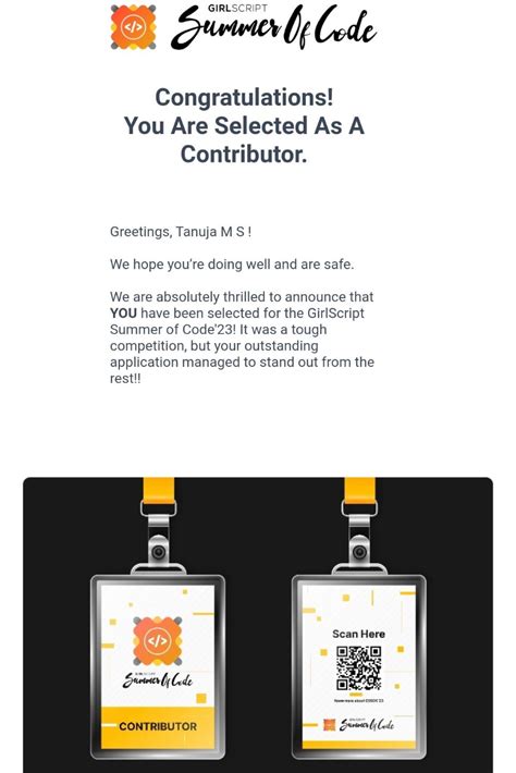 Tanuja Ms On Linkedin Gssoc23 Grateful Opensource Tech