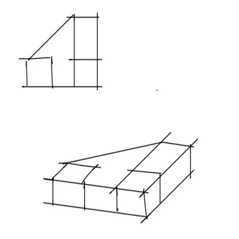 Solved Draw The Isometric View Of The Given Multiview Object Course