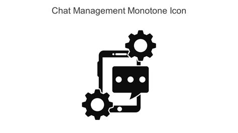 Chat Management Monotone Icon In Powerpoint Pptx Png And Editable Eps Format Ppt Presentation