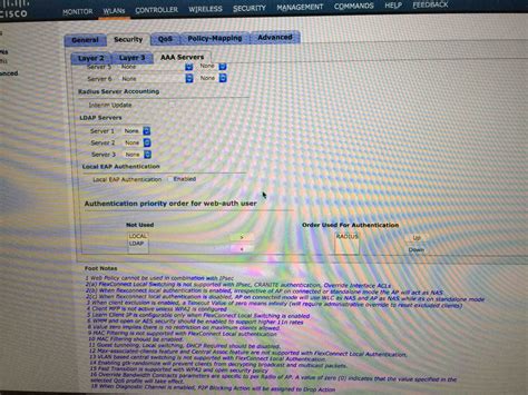 Difficulty Configuring A RADIUS Server With A Cisco 2500 Series Wireless Controller Cisco
