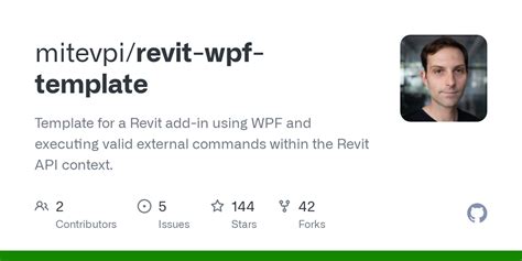 Github Mitevpi Revit Wpf Template Template For A Revit Add In Using Wpf And Executing Valid