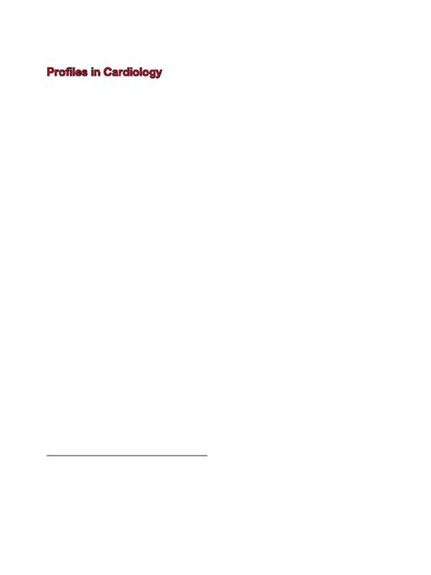 Clinical Cardiology 2006 Acierno Inge Edler Father Of Echocardiography Pdf Medical