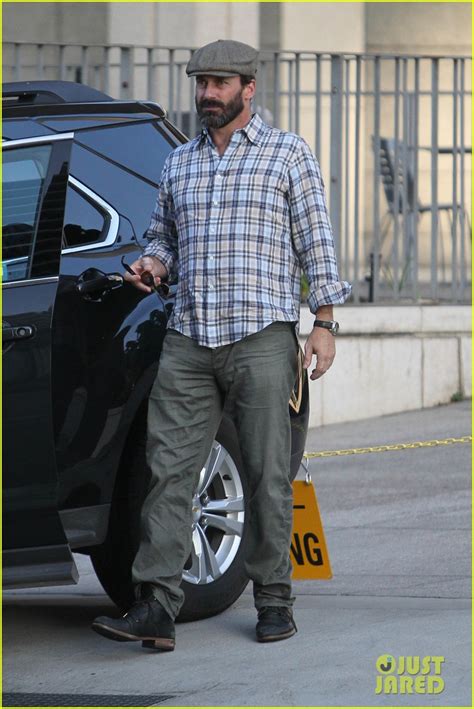 Jon Hamm Sports Scruffy Beard After Mad Men Ending News Photo
