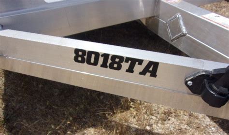 9228 2027 Aluma Model 8018ta R 81″ X 2205″ Utility Trailer