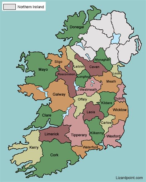 Test Your Geography Knowledge Ireland Counties Lizard Point Quizzes