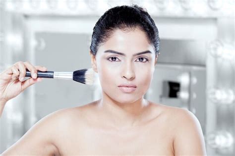 Premium Photo Asian Female Model In Makeup Room