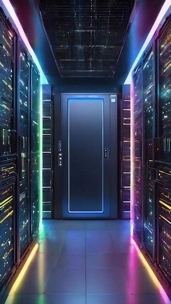 Premium Ai Image Virtual Digital Space Data Center Information Transfer Digital Future