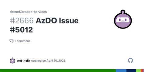 Azdo Issue 5012 · Issue 2666 · Dotnetarcade Services · Github