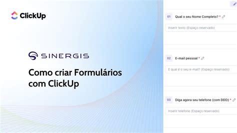 Clickup Formulários Youtube