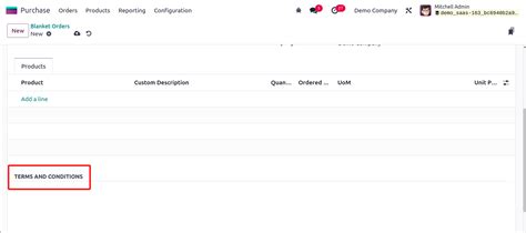 Purchase Agreements List In Odoo 17 Purchase Odoo V17 Enterprise Edition Book