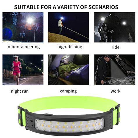 Waterproof Cob Led Motion Sensor Head Torch Rechargeable Usb Headlamp Au Ebay