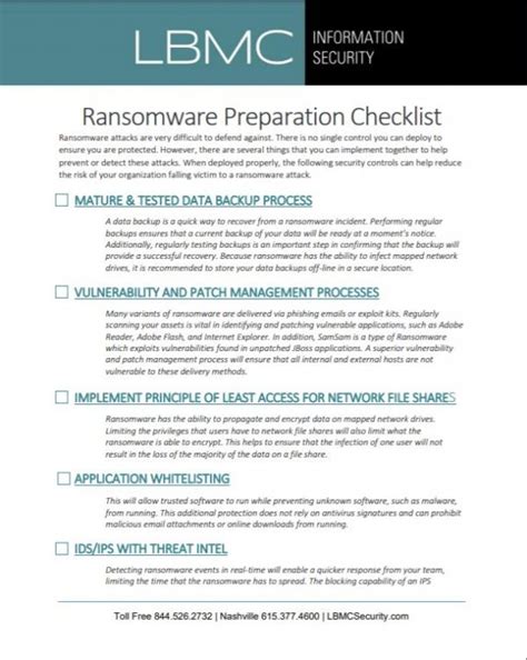 Ransomware Policy Template