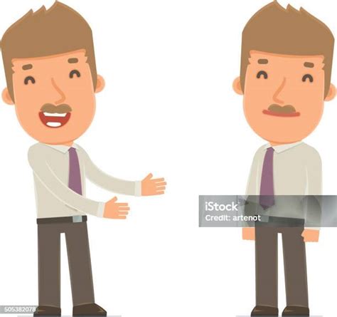 재미있는 문자를 브로커는 그의 부끄 친구다 소개합니다 거래자에 대한 스톡 벡터 아트 및 기타 이미지 거래자 경영자 기대