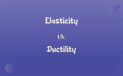 Elasticity Vs Ductility Whats The Difference