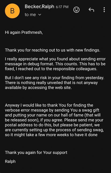 Prathmesh Chaudhari On Linkedin Bughunting Bugbounty Cybersecurity