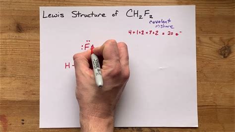Lewis Structure Of Ch2f2 Difluoromethane Youtube