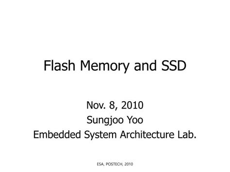 PPT Flash Memory And SSD PowerPoint Presentation Free Download ID