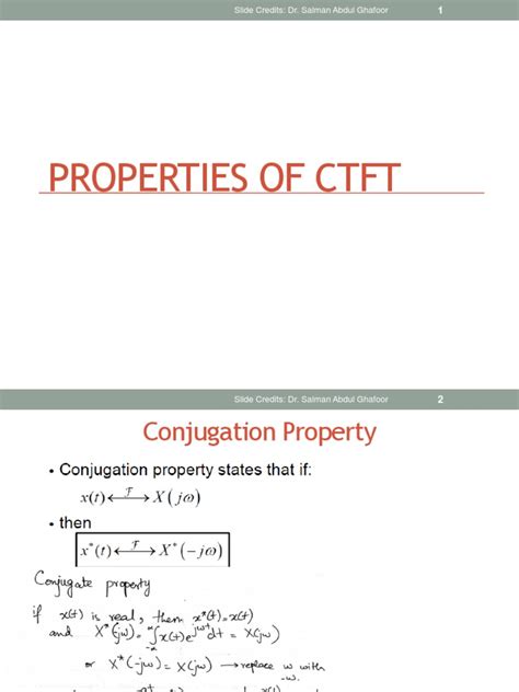 Lecture 21 Ctft Properties 2 Updated Pdf Pdf Fourier Transform