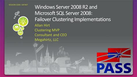 Ppt Windows Server 2008 R2 And Microsoft Sql Server 2008 Failover Clustering Implementations