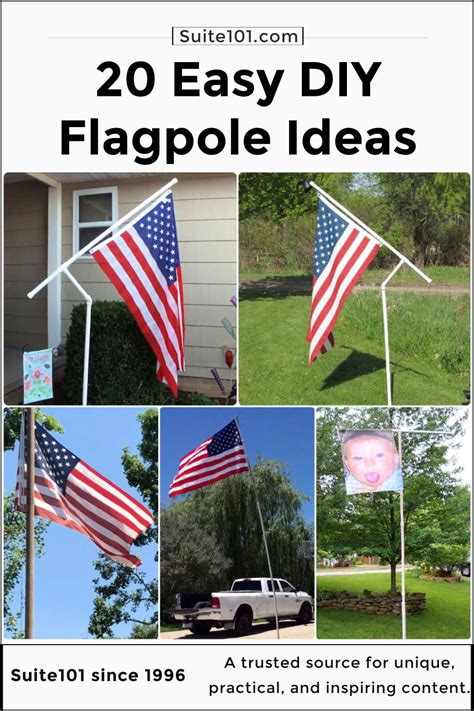 20 Homemade Diy Flagpole Plans And Ideas Suite 101