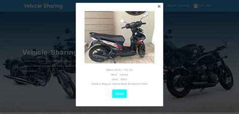 Aplikasi Berbasis Web Penyewaan Motor Dengan Php Mysqli Inti Php