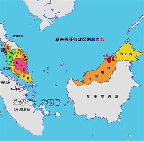 文莱曾经的版图 文莱地图 伤感说说吧
