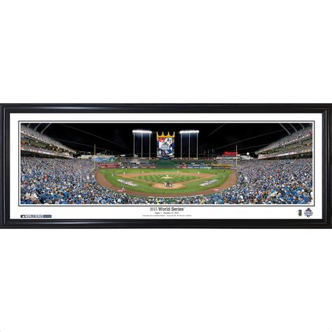 Kansas City Royals 39 X 135 2015 World Series Standard Framed Panorama