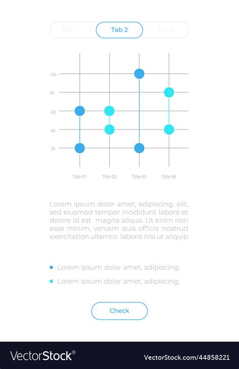 Scattered Plot Ui Element Template Royalty Free Vector Image