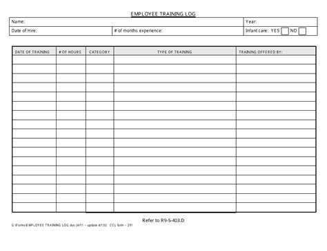 Arizona Employee Training Log Fill Out Sign Online And Download Pdf