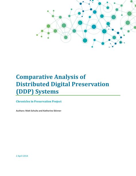 comparative analysis of distributed digital preservation ddp systems
