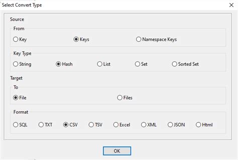 Batch Export Redis Data From Hash Keys To Csv File Without Programming