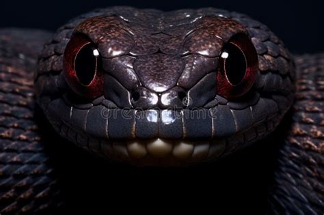 Colorida Serpiente Python Cobra Viper Bosque Escondiéndose Esperando La