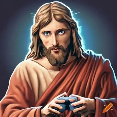 Jesus Playing Video Games On Craiyon