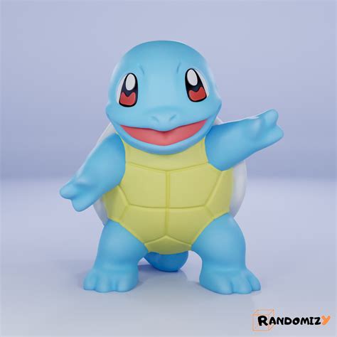 Squirtle Fanart By Randomizy Download Free Stl Model