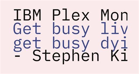 Ibm Plex Mono Free Font What Font Is