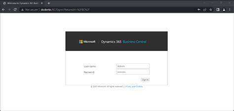 Nav Codecrunch Configure Business Central Container In Docker
