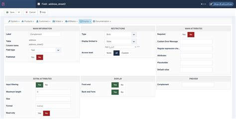HikaShop Custom Fields Restrictions Problem HikaShop