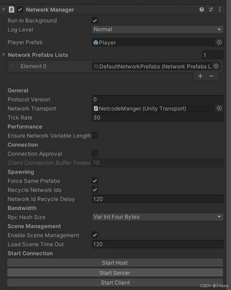 Unitynetcodeunity Netcode Csdn博客