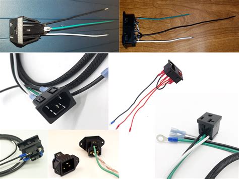 IEC Power Inlet Module 10A Fuse 2 Wire Cable With Lighted Switch Xmkehan Com