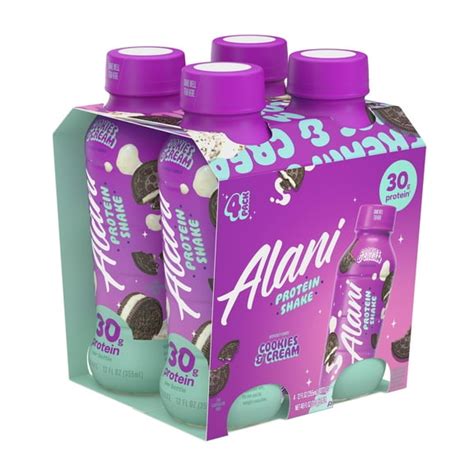Alani Nu Protein Shake Munchies 12 Fl Oz 4 Pack Bottles 30g