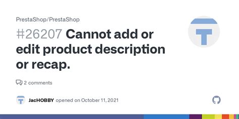 cannot add or edit product description or recap · issue 26207 · prestashop prestashop · github