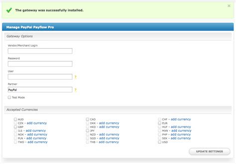 paypal payflow pro user manual confluence