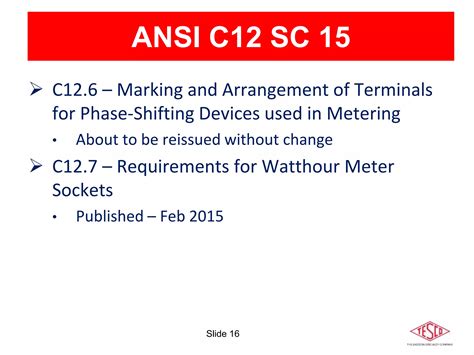 Ansi C12 Standards Update Pptx