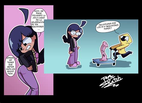 Rule 34 Ass Ass Grab Comic Dialogue Dildo Luna Hombre Ms Paper Ms Paper Nervous Oc Original