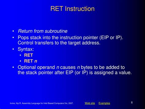 Ppt Assembly Language For Intel Based Computers Powerpoint