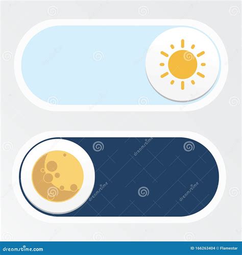 Concept Of Gadget Interface Switch To Day And Night Mode And Ui Symbol Day And Night Mode
