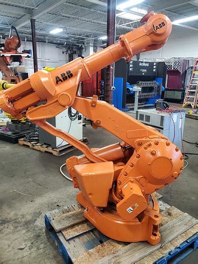 used abb irb 4400 60 1 95 industrial robot with irc5 controller for