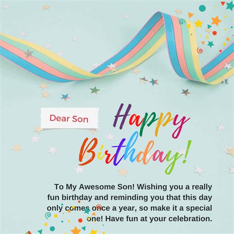 90 Blessings Birthday Wishes For Son Messages Quotes Card Images